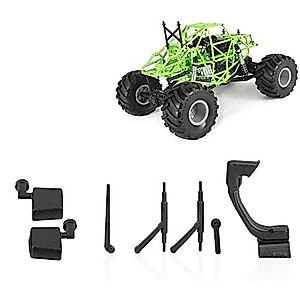 Facibom RC Car Door Handle Kit RC Door Handle Wiper Mirror Set for 1/10 Axial 313Mm Car Body Shell RC Car Upgrade Part Accessory