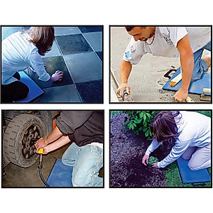 Bon Tool 12-604 24" X 14" Foam Kneeler Board Soft Washable Chemical Resistant Kneeling Pad/Cushion For Concrete, Carpet, Tile, Gardening- Blue