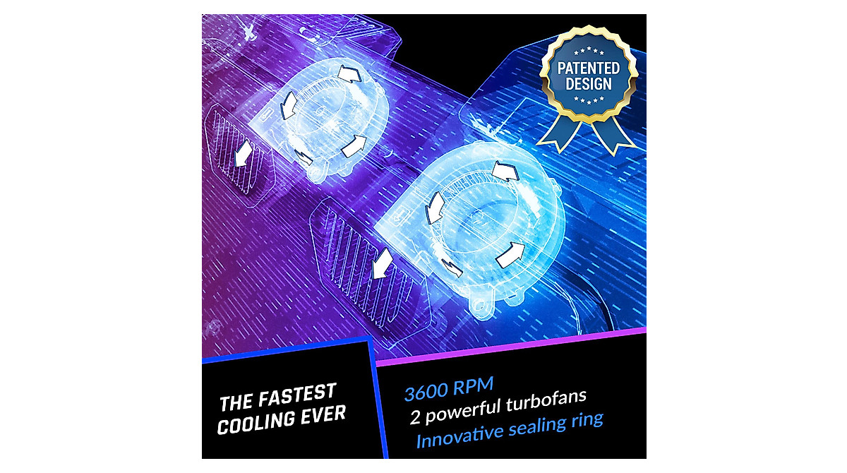 KLIM KN01 RGB Laptop Cooling Pad for Gamers