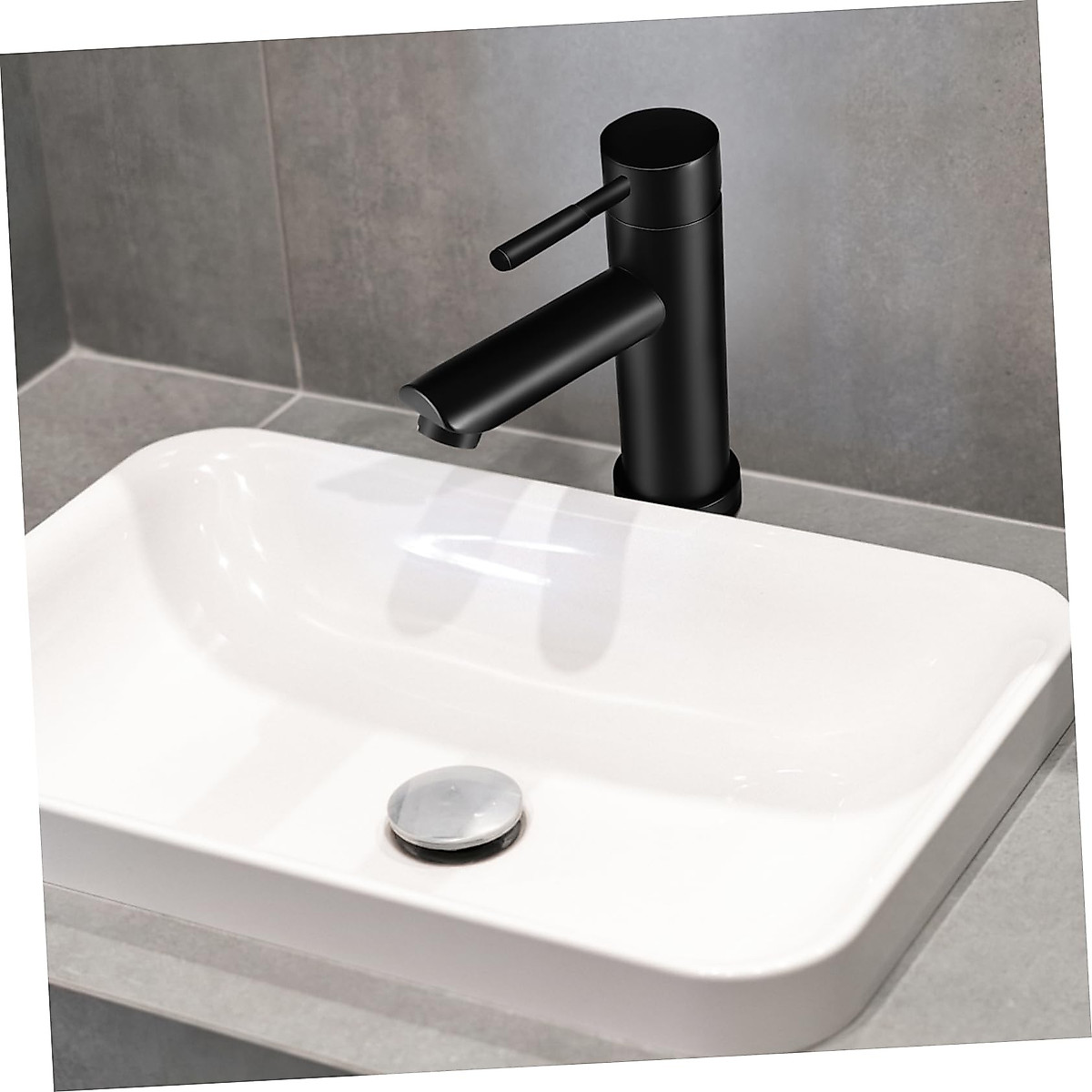 2pcs Basin Faucet Bathroom Faucets 1 Hole Bathroom Faucets for Sink 1 Hole Kitchen Faucets Single Handle Faucet Modern Faucet Sink Faucets Stainless Steel Bathroom Faucet