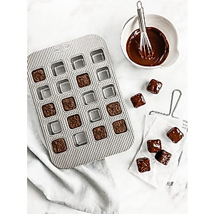 USA Pan Bakeware Aluminized Steel Brownie Bite Pan, 20 Well