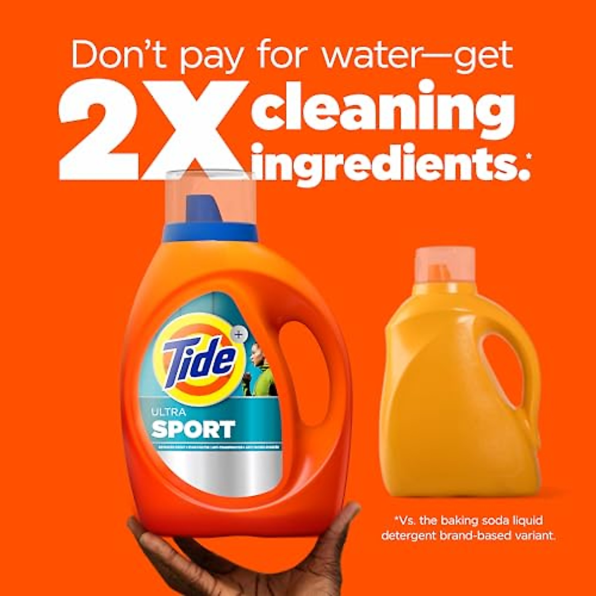 Tide Plus Febreze Sport Odor Defense Liquid Laundry Detergent Soap, HE Compatible, 94 Loads, 132 fl oz
