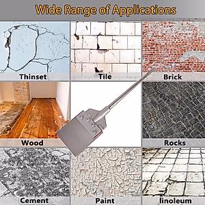 MYOYAY 6" SDS Max Floor Scraper - 25" Heavy-Duty Rotary Hammer Drill Tool, Durable Thinset Removal Chisel Bit for Effortless Tile, Vinyl, Linoleum, Hardwood, Concrete, and Mortar Floor Renovation