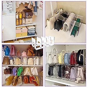 Acrux7 4 Pack Clear Acrylic File Organizer 4 Sections Acrylic File Sorter 12.8 x 5.6 x 5.1 Inch Vertical Acrylic Dividers Plastic Desk Book Organizer for Office Home Shelves Desk Book Mail File