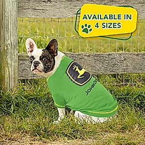 Pets First John Deere Dog T-Shirt, Small. Warm Pet Clothing for Pets, Dogs, Cats, Puppies, Kittens. Soft, Comfortable, Durable Pet Shirt. Best Dog Shirt Jacket Polo Costume