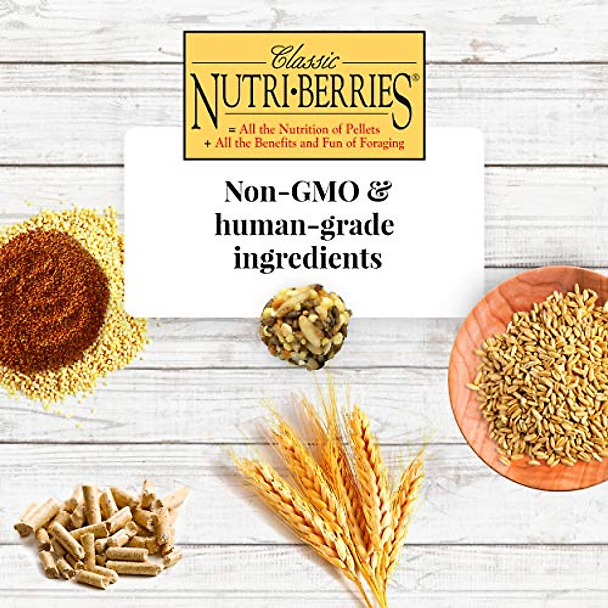 LAFEBER'S Classic Nutri-Berries Pet Bird Food, Made with Non-GMO and Human-Grade Ingredients, for Cockatiels (4 lb)