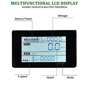 Ktaxon Electric Bike Conversion Kit, 48V 1000W Ebike Conversion Kit, 26" Front/Rear Wheel E-Bike Conversion Kits with PAS, LCD Display, Aluminum Alloy Frame and Gearless Hub Motor (Front Wheel)