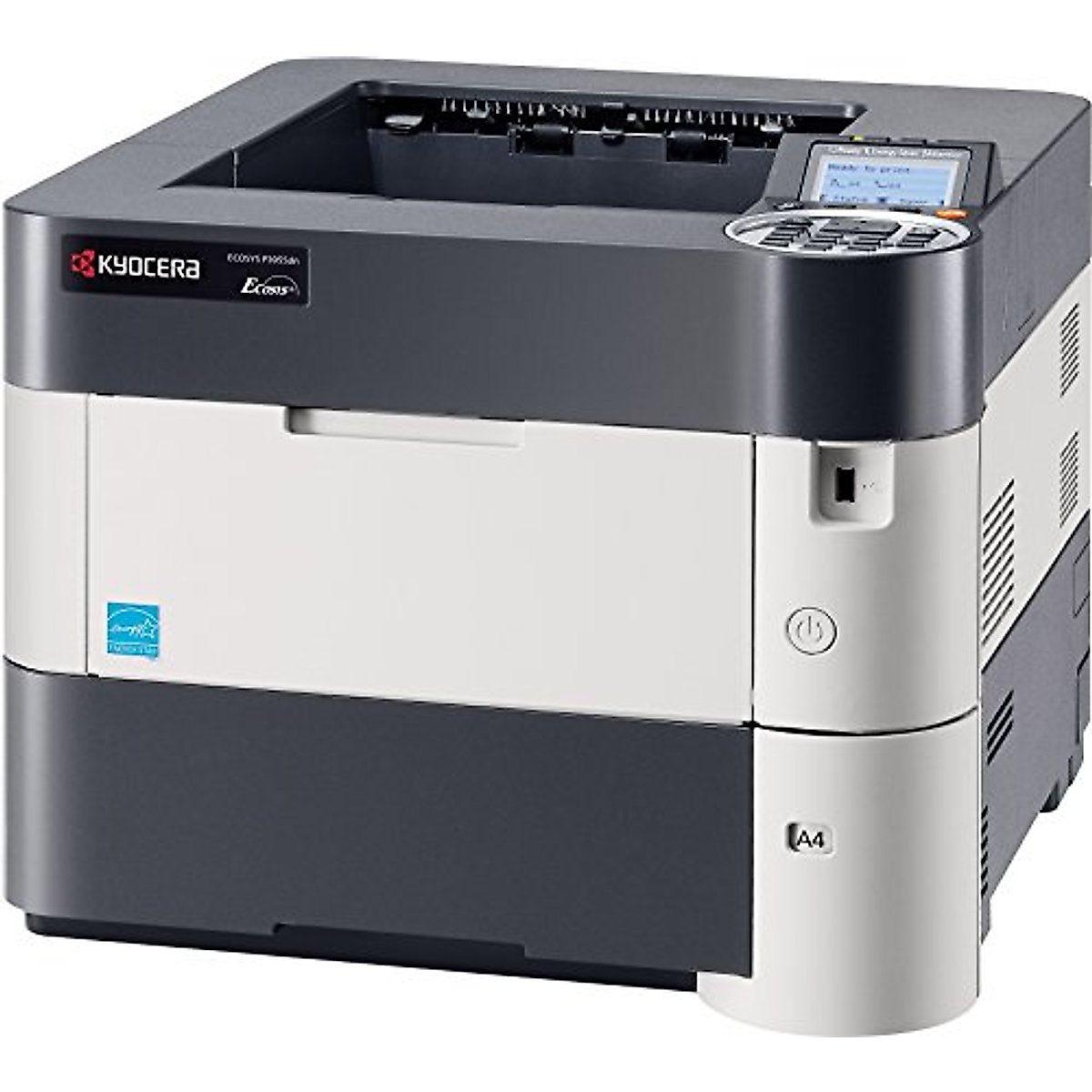 Kyocera 1102T72US0 ECOSYS P3055dn Black & White Network Printer, 5 Line LCD Screen with Hard Key Control Panel, Up to Fine 1200 DPI Print Resolution, Wireless and Wi-Fi Direct Capability