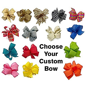 PK Décor Initial Decor for Wall, Metal ACM Initial Sign for Home, 24 inch Script Font, Weatherproof Outdoor Decor, Single Letter Circle Monogram Wreath, QUICK