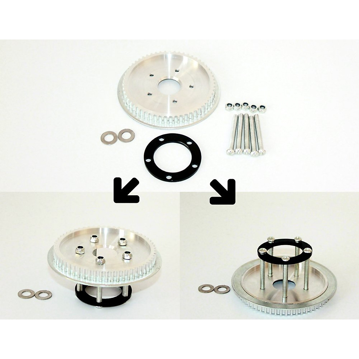 L-faster Scooter Conversion Kit for Town 9EF Customized Motor Device for Town 9 Scooter Lightest Scooter Drive (Kit with Motor)