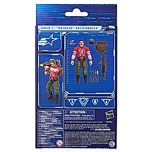G.I. Joe Classified Series David L.Bazooka Katzenbogen Action Figure 62 Collectible Premium Toy with Accessories 6-Inch-Scale Custom Package Art