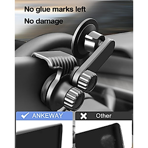 Tesla Model 3/Y/X/S Phone Mount Holder, Magnetic Phone Mount for iPhone 15 14 13 Series and All Phones with MagSafe Case, Tesla Model Y/3 Accessories, Phone Holder No Glue Marks for Most Car Screens