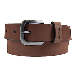 Carhartt Women's Casual Rugged, Available in Multiple Styles, Colors & Sizes, Saddle Leather Belt (Brown), Medium