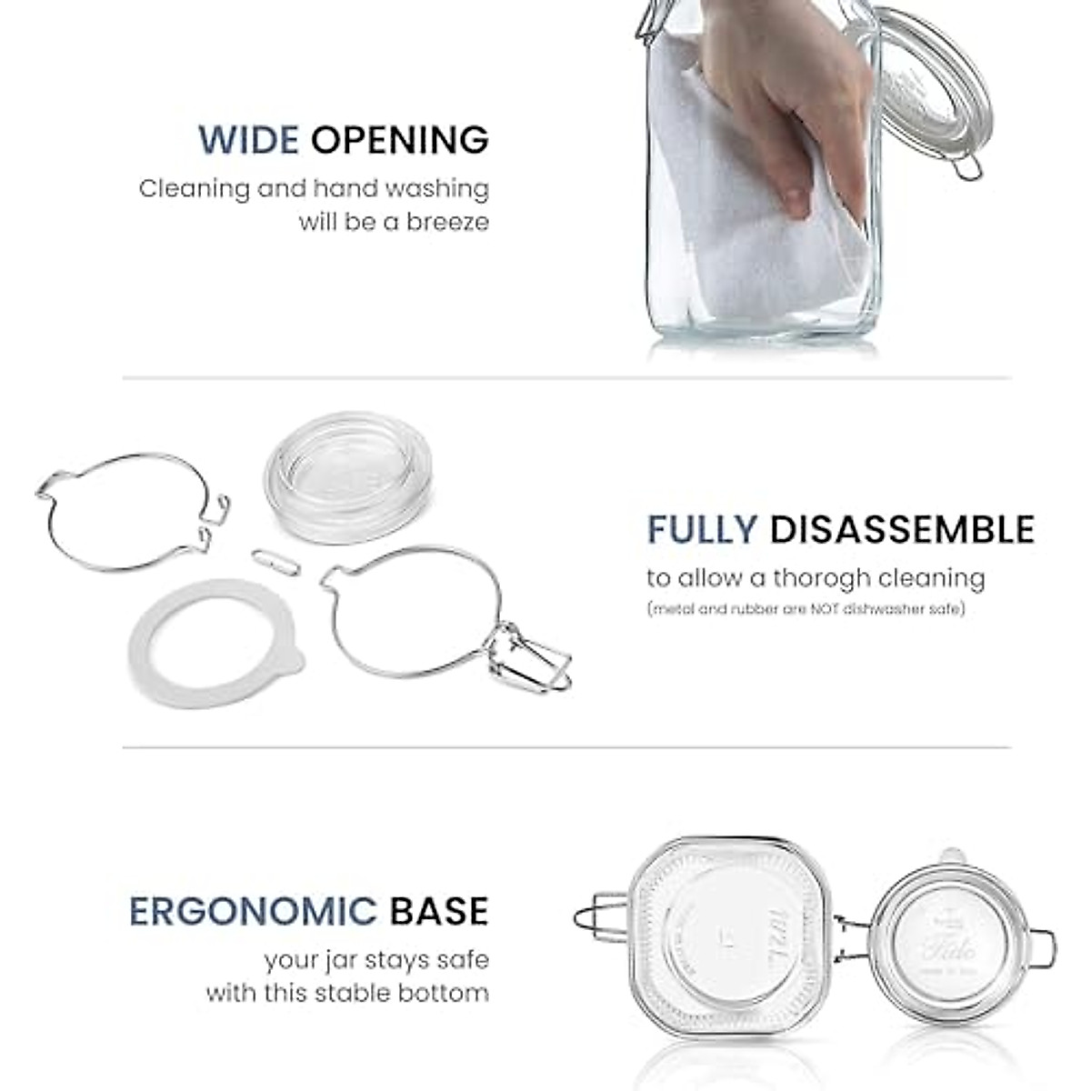 Bormioli Rocco 149280M04321991 food container, 25.25 oz, Clear