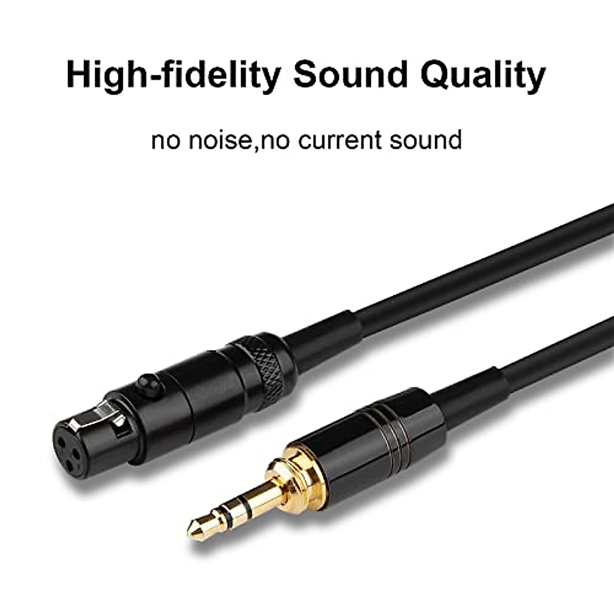 Q701 Cable Coiled Audio Cord Compatible with AKG K712 K240 K240S K702 K141 K171 K181 K271 MK II K241 K175 K275 K712 K553 MKII M220 Headphone Aux Cable Wire with 6.35mm Adapter(4ft Extends to 10ft)