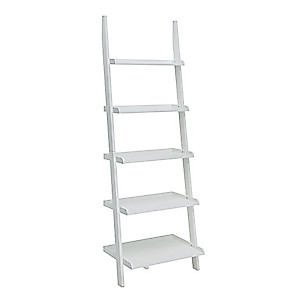 Convenience Concepts French Country Bookshelf Ladder, White