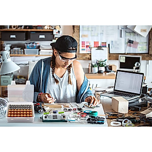 Battery Organizer Storage Box, Garage Case Holder for 24* AA, 30* AAA Batteries (Bag Not Include Batteries Pack)-White