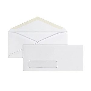 Office Depot® Brand Window Envelopes, Window On Bottom Left, 10, 4 1/8" x 9 1/2", White, Box Of 500