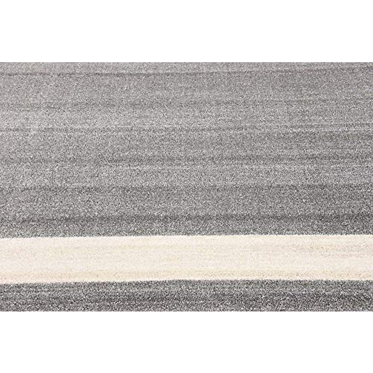 Unique Loom Del Mar Collection Area Rug-Transitional Inspired with Modern Contemporary Design, Square 8' 0" x 8' 0", Gray/Ivory