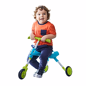 Mookie Scuttlebug XL 3-Wheel Ride-On Balance Bike | Foldable Ride-OnTricycle with Adjustable Legs | Develop Toddler Balance and Coordination | Boys and Girls Ages 1 to 4.