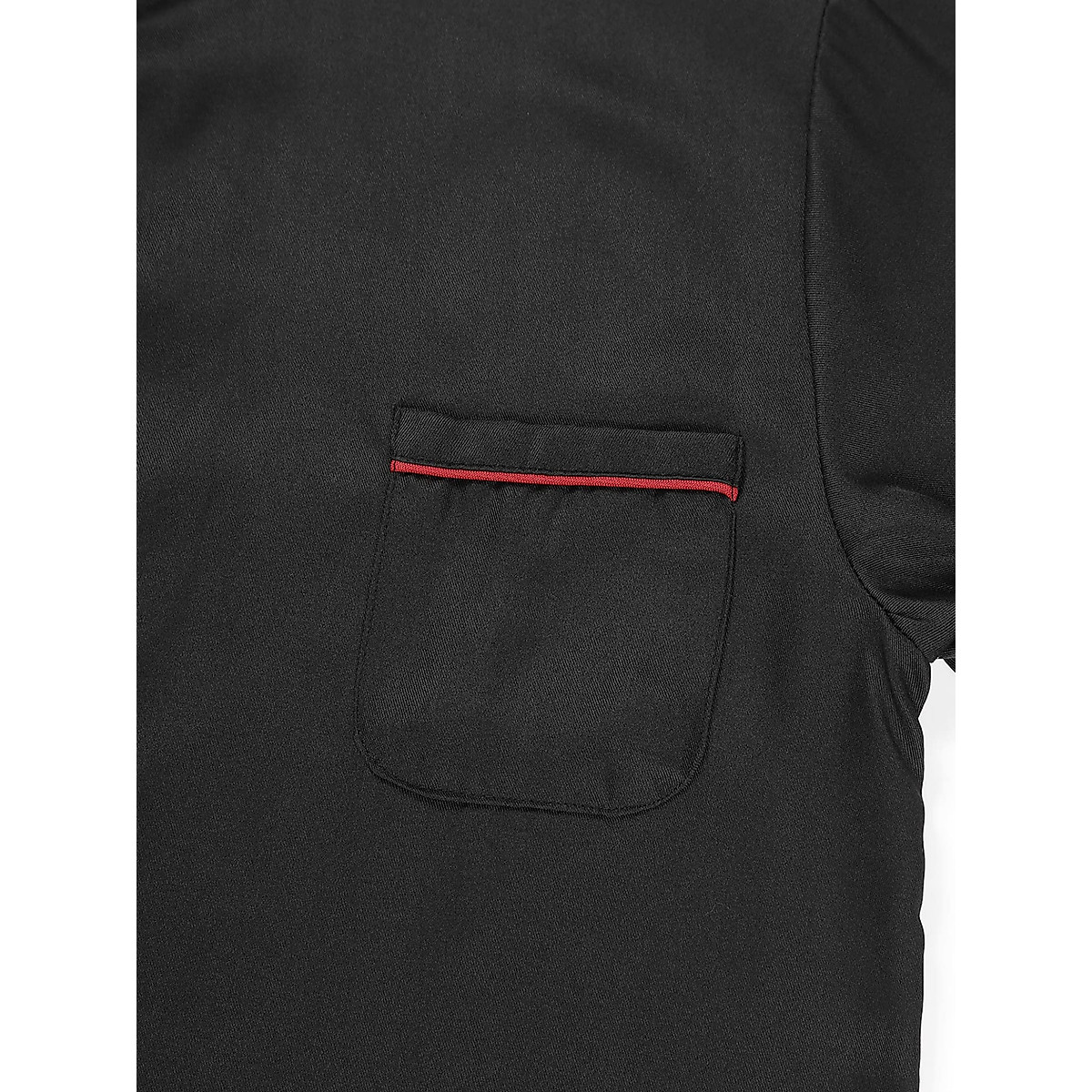 YOOJOO Men's Chef Coat Uniform Short Sleeve Cook Jacket Restaurant Kitchen Work Clothes 03 Large