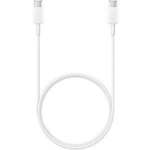 Samsung Galaxy USB-C Cable (USB-C to USB-C) - White- US Version with Warranty, Laptop