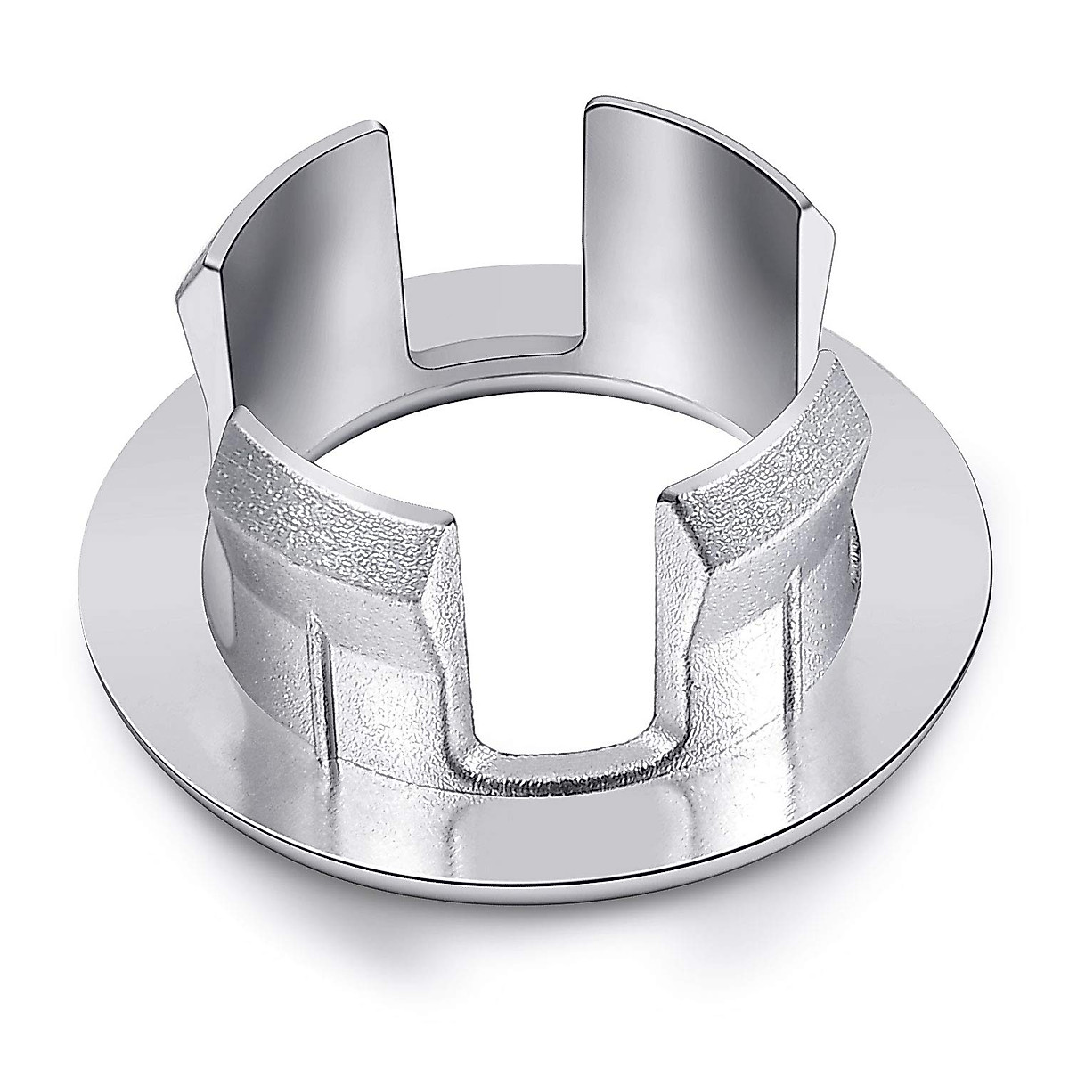 24 Packs Sink Overflow Ring Cover Bathroom Sink Hole Trim Overflow Cover Round Hole Insert Spares for Bathroom Kitchen Sink Basin Replacement