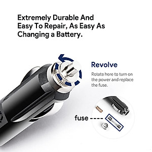 HKY DC Adapter Compatible with Jackery Portable Power Station Explorer 500 300 240 160 E160 E240 Honda HLS 290 HLS290 167Wh 240Wh Battery YHY-12005000 DS120060C8-W 32120000 56101600 Cigarette Lighter