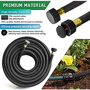 1/2’’ Soaker Hose 10 Ft 15Ft, Soaker Hoses for Garden 100 Ft, Garden Soaker Hose 25 Ft 50 Ft Drip Hoses for Garden Drip Garden Hose Irrigation System (10 feet)