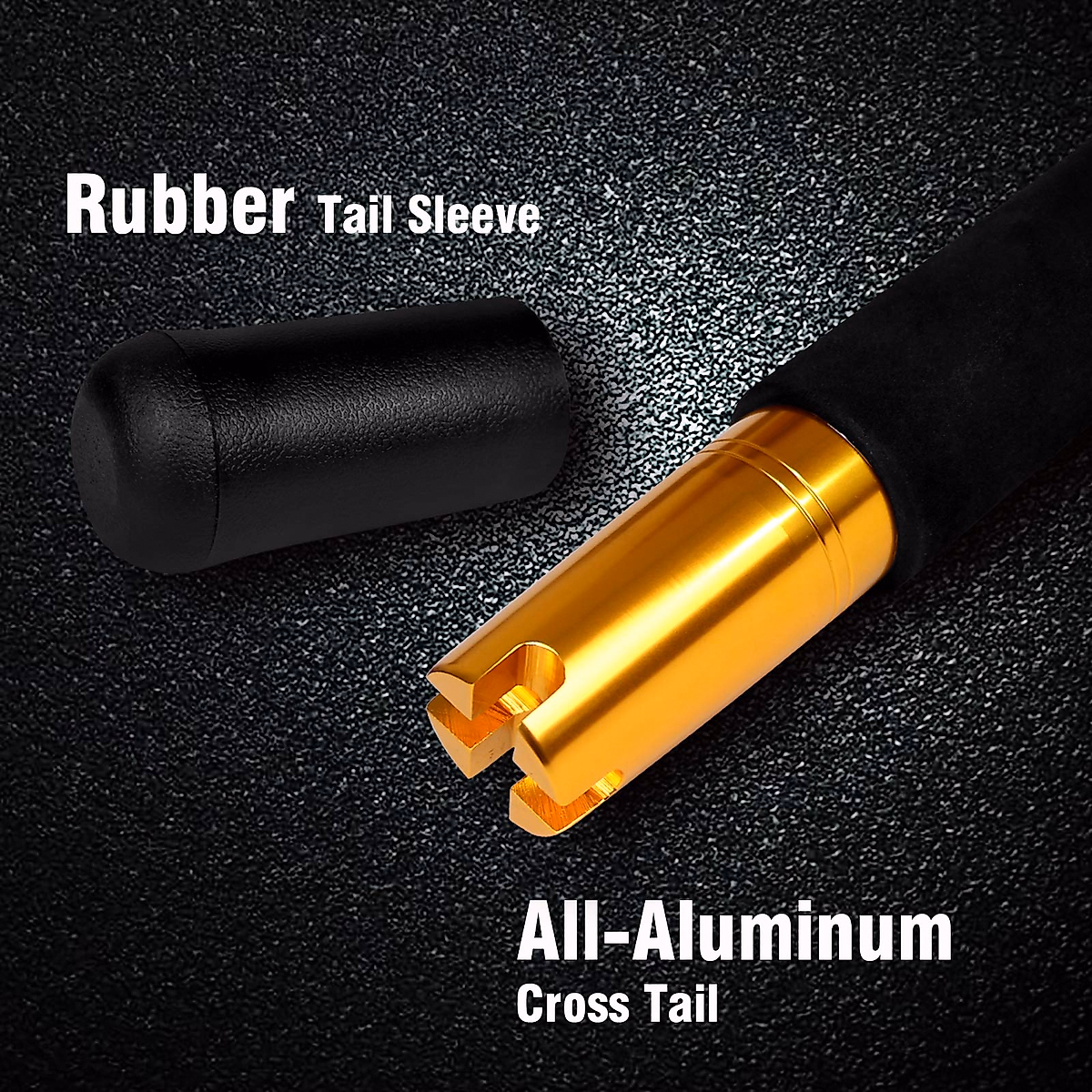 Fiblink 2 Piece Saltwater Trolling Rod Heavy Fishing Roller Rod Big Name Conventional Boat Fishing Pole with Roller Guides (30-50lb,6'6")