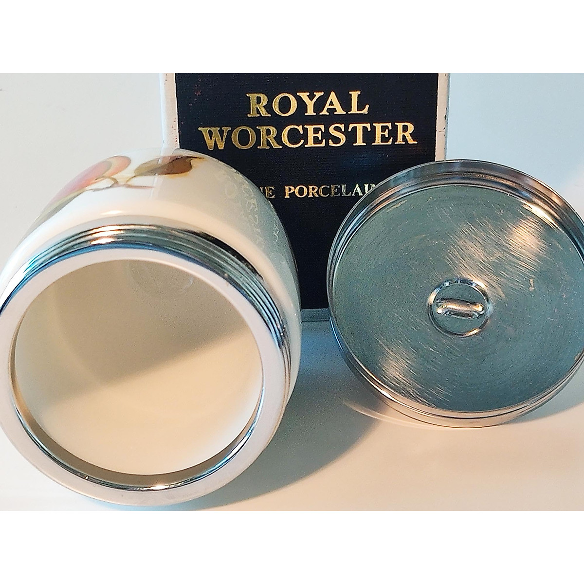 Evesham Vale by Royal Worcester, China Egg Coddler & Lid, King Size