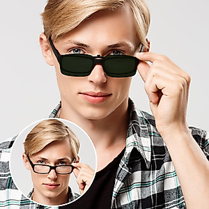 Trysee Clip on Sunglasses Over Prescription Glasses for Men Women Polarized Flip Up for Eyeglasses Anti Glare TS309