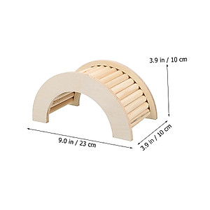 Balacoo 1Pc Hamster Climbing Ladder Toys for Hamsters Lovely Climbing Bridge Hamster Climbing Toy Bendy Bridge Hamster Rat Exercise Toy Candy Toys Hamster Hiding Place Seesaw Arched Wooden