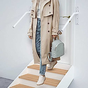 JZWLW Wall Mount handrails for Outdoor Steps, Handrail for 1-3 Step Stairs, Iron Outdoor Grab Bar with Powder Coat Finished for Garage Yard Porch Garden Indoor Outdoor Steps