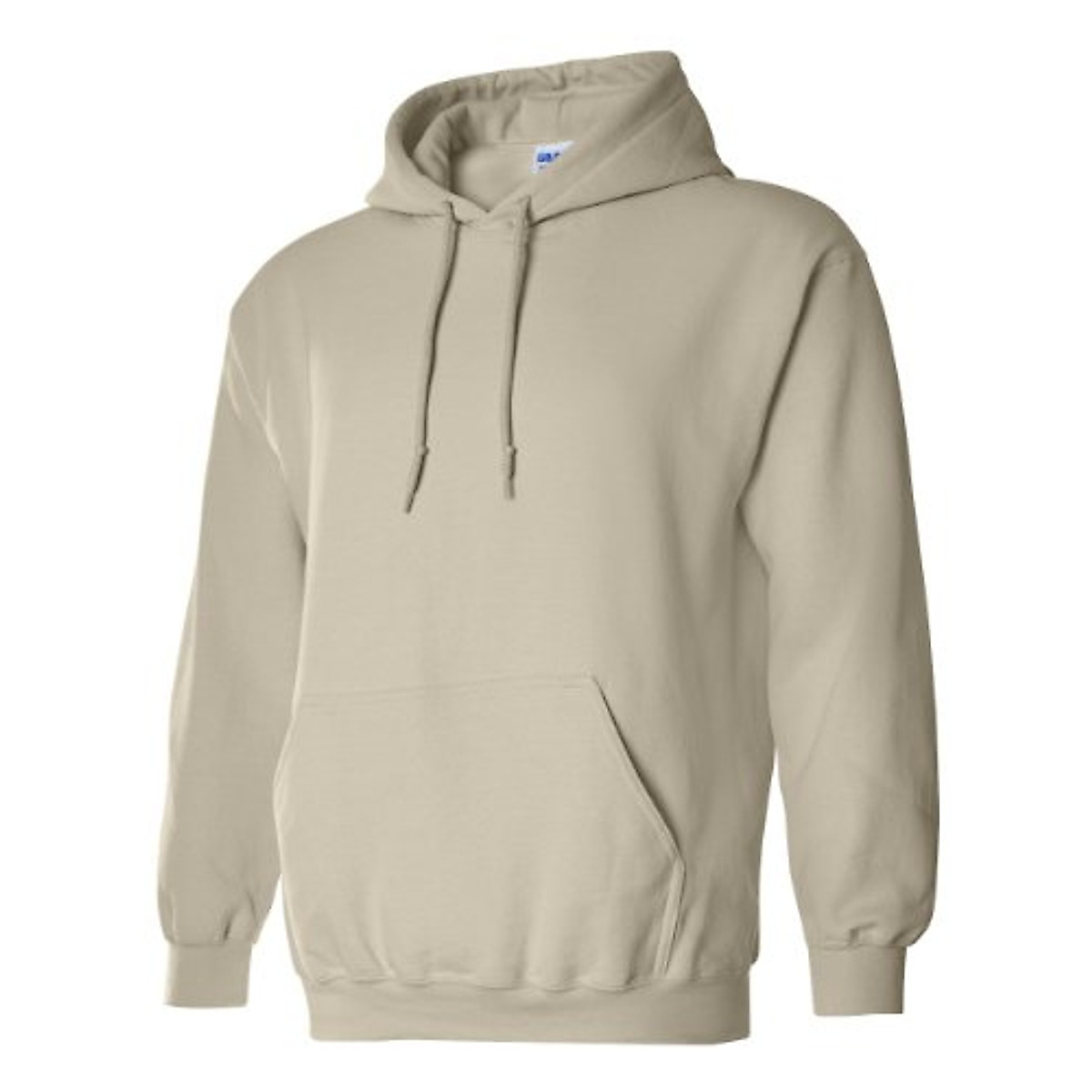 Gildan Men's Pouch Pocket Hooded Sweatshirt, Sand, S