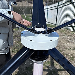 1KW 24V Vertical Axis Wind Turbine VAWT 3 Blades 1000W Wind Power Generator Home Garden Farm Off Grid System Kits Low Noise Wind Generators with MPPT Charge Controller