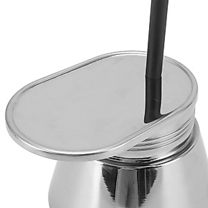 Espresso Maker, Single Spout Stovetop Moka Pot Stainless Steel Mini Stovetop Espresso Percolator Italian Type Espresso Cup Coffee Maker,Use on Stove at Home or Camping