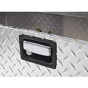 Lund 9436WB 36-Inch Aluminum Wide Flush Mount Single Lid Truck Tool Box, Diamond Plated, Silver
