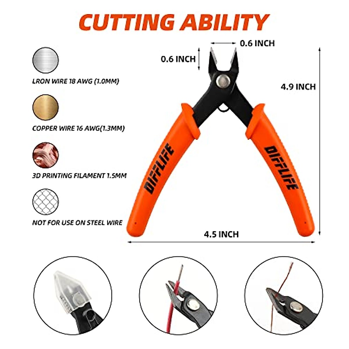DIFFLIFE Professional 9 PCS Model Tools Kit Modeler Basic Tools Craft Set Hobby Building Tools Kit for Gundam Car Model Building Repairing and Fixing-9 Piece