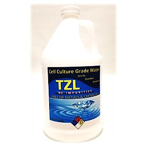 Cell Culture Grade Water, Sterile, Distilled, Deionized Water, 1 Gallon