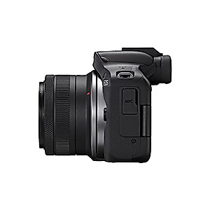 Canon EOS R50 Mirrorless Vlogging Camera (Black) w/RF-S18-45mm F4.5-6.3 is STM & RF-S55-210mm F5-7.1 is STM Lenses, 24.2 MP, 4K Video, Subject Detection & Tracking, Compact, Smartphone Connection