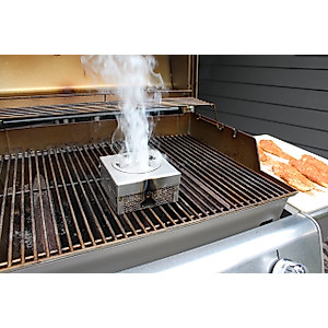 Smokehouse Products Smoker Box 304 Stainless Steel with Draft Control (9700-000-0000), One Size, Silver