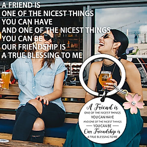 Friendship Gifts For Women Friends Female Bff Bestie Gifts Best Friend Keychain Gifts For True Friends Unique Friend Teen Girl Birthday Christmas Galentines Gifts Flower Key Chain Accessories Jewelry