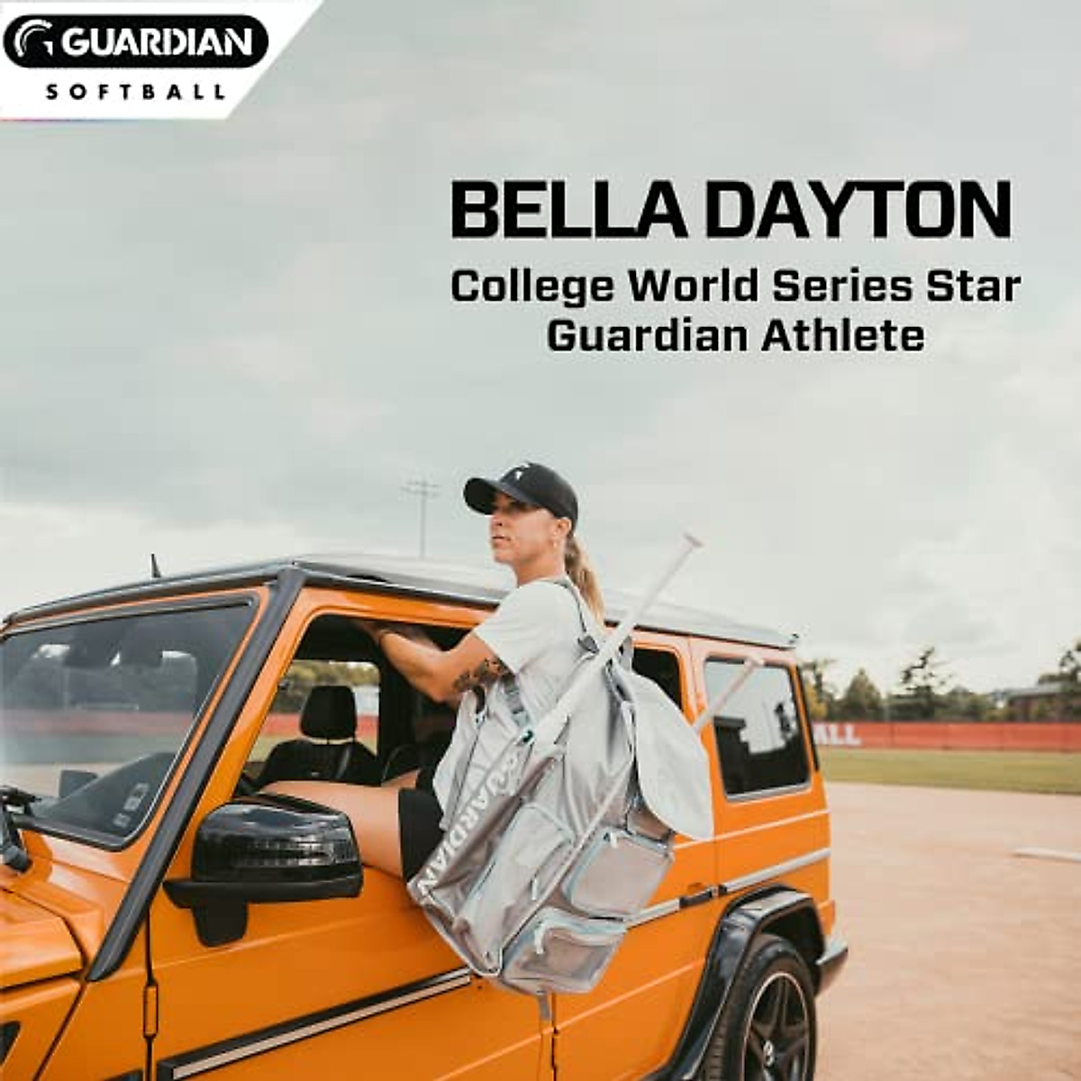 Guardian Baseball - Diamond Series Baseball/Softball Bat Bag - Boys Travel Baseball Bag - Softball Equipment Bag for Girls (Grey/Carolina Blue)