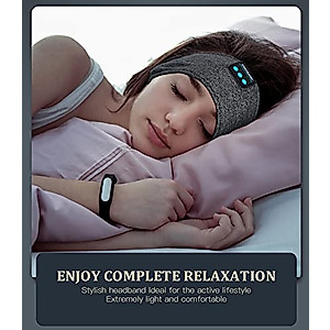 Perytong Sleep Headphones Adjustable, Wireless Sleep Earbuds, Ear Muffs for Sleeping Bluetooth Headband Headphones with Thin Speakers, Sleeping Headphones for Workout,Yoga,Travel,Gift for Women Men