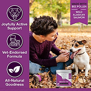 Pawlife All Natural Immune System Booster| Anti Allergy & Anti Itch for All Pups| Salmon Oil with Probiotics for Digestive Support|120 Veterinarian Formulated Soft Chews| Up to 4-Month Supply