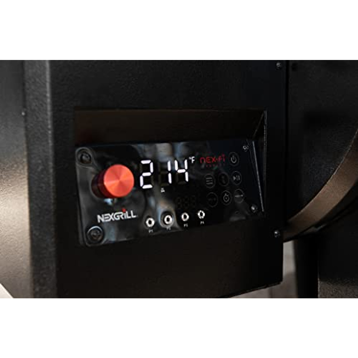 Oakford Premium 20" Wi-fi Wood Pellet Grill, Heavy Duty Smoker Pellet Grill, With Side Shelf, Blue Tooth Connectivity, 910-05001 Digital Pellet Grill by Nexgrill