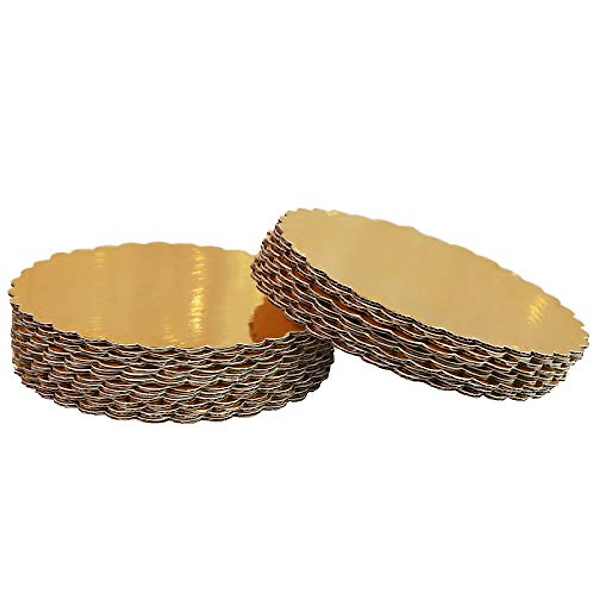 ONE MORE [30pcs] 6" Gold Cakeboard Round,Disposable Cake Circle Base Boards Cake Plate Round Coated Circle Cakeboard Base 6inch,Pack of 30 (Gold, 30)…