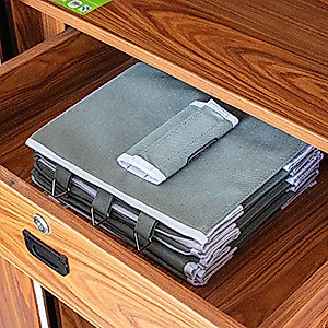 KEEGH Hat Organizer for Closet Hanging Hat Rack Cap Holder Closet Organizer for Baseball Storage 10 Shelf Cap Organizer with Dust Cover and Side Mesh Pockets