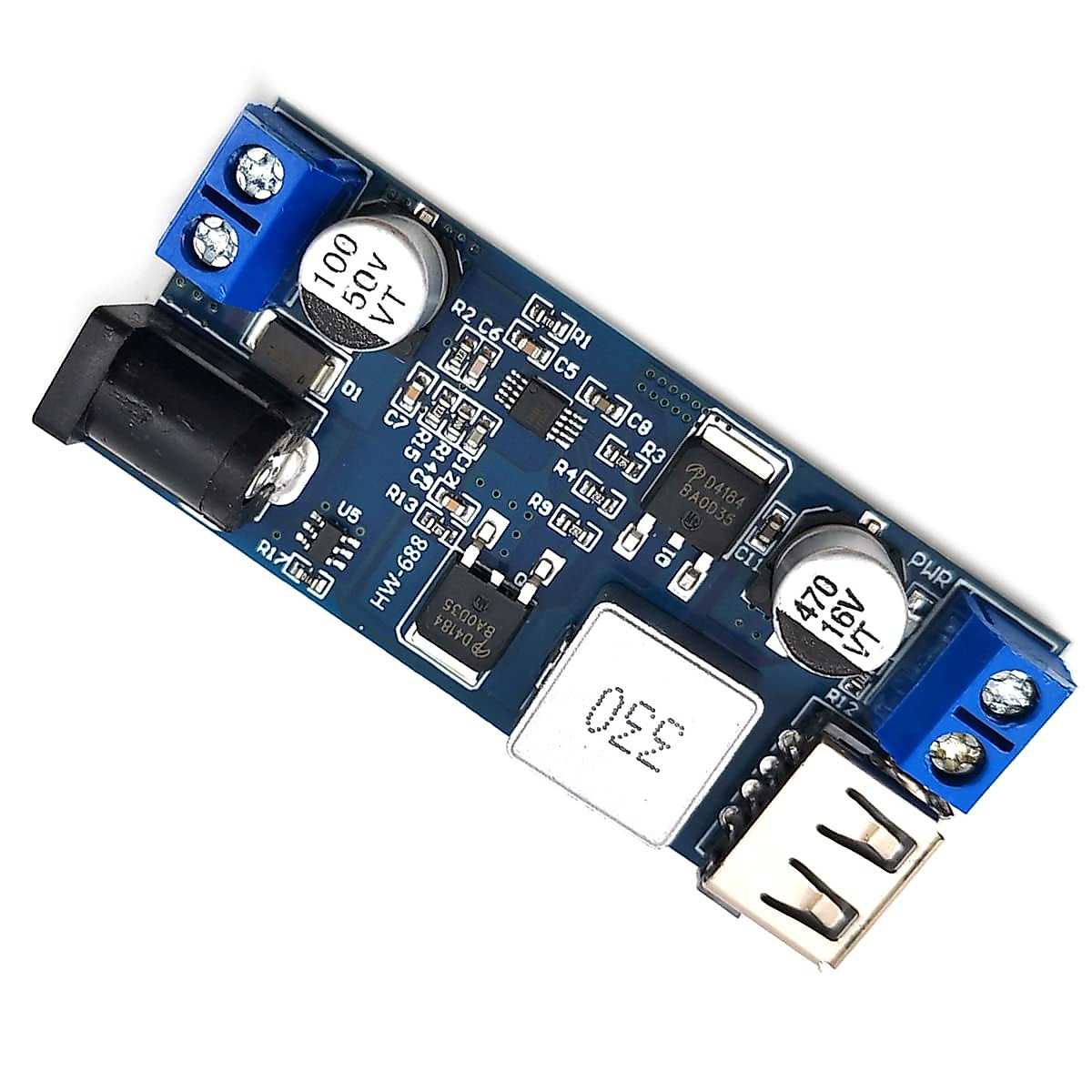 DEVMO 2Pcs 12v to 5v 5A Converter Step-Down Power Supply 24V / 12V to 5V 5A Voltage Regulator DC 9V-36V Step-Down to DC 5V-5.3V 3.5-6A Volt Transformer